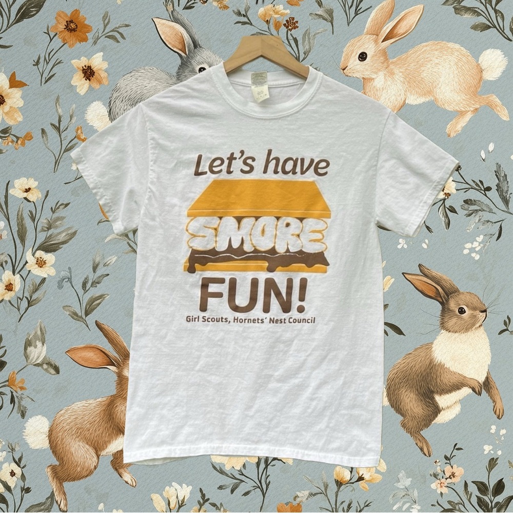 Gildan Girl Scout “Let’s Have Smore Fun!” White T-Shi… - Gem